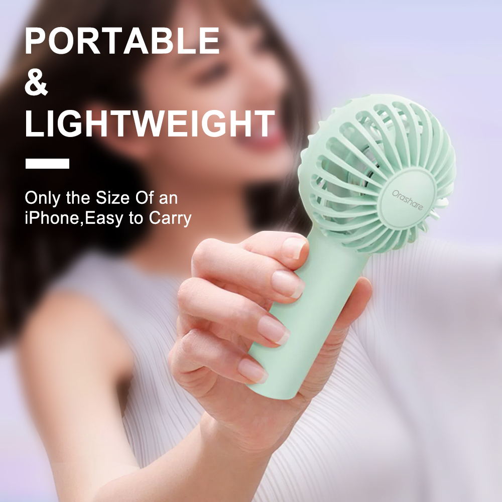 Orashare HF02 Mini Electric Fan Rechargeable Portable Mini Fan 3 Speed ... Orashare HF02 Mini Electric Fan Rechargeable Portable Mini Fan 3 Speed ...