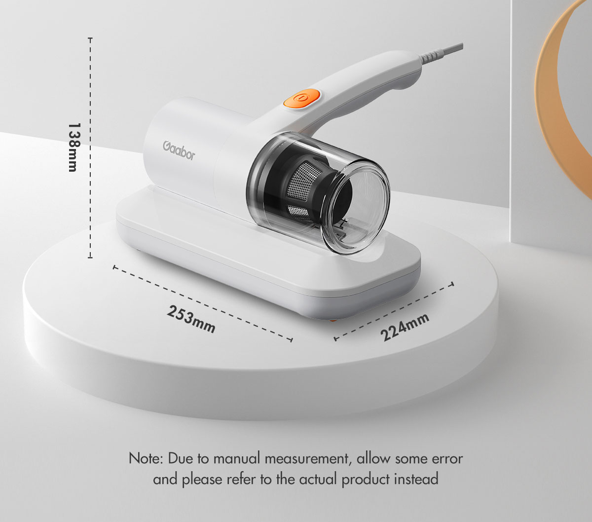 Gaabor Handheld Dust Mite Vacuum Cleaner For Home Mattress Cleaning ...