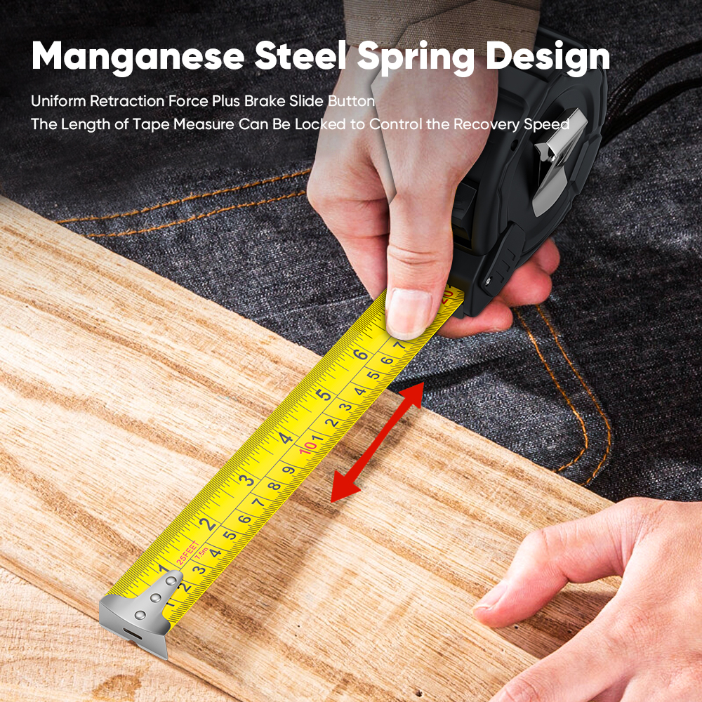 Mitsushi 7.5m /25ft. Power Measuring Tape /Tools Steel Tape Measure ...