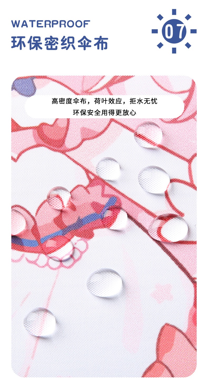 Kids cartoon umbrella semi automatic manual folding umbrella safe ...