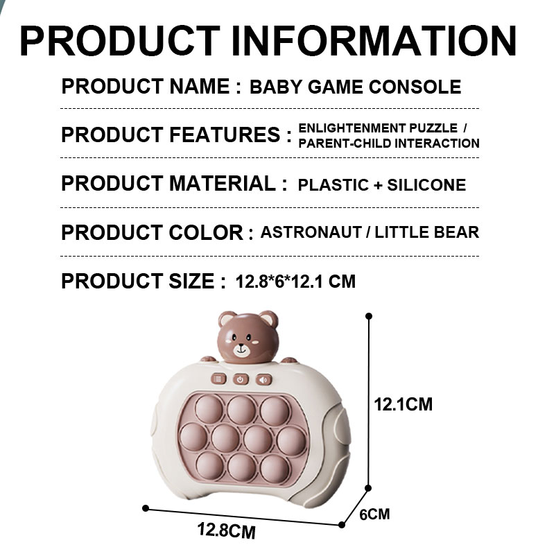 4 Modes Bubble Pops Ball Pop Fidget Toy Simple Dimple Squishy Squeeze ...