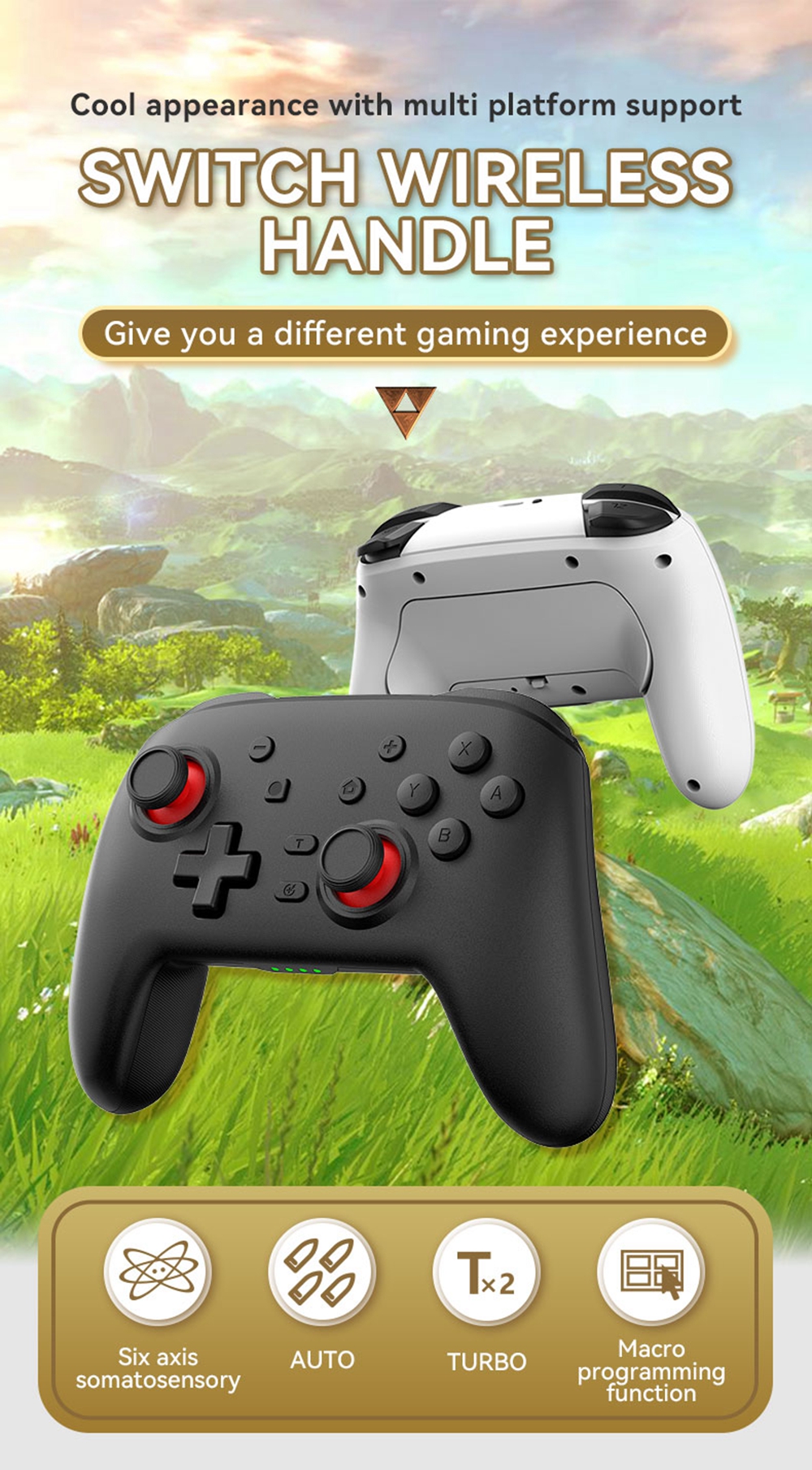 Ipega S07 Wireless Gamepad Gaming Controller for P4, P3 Switch PC and ...