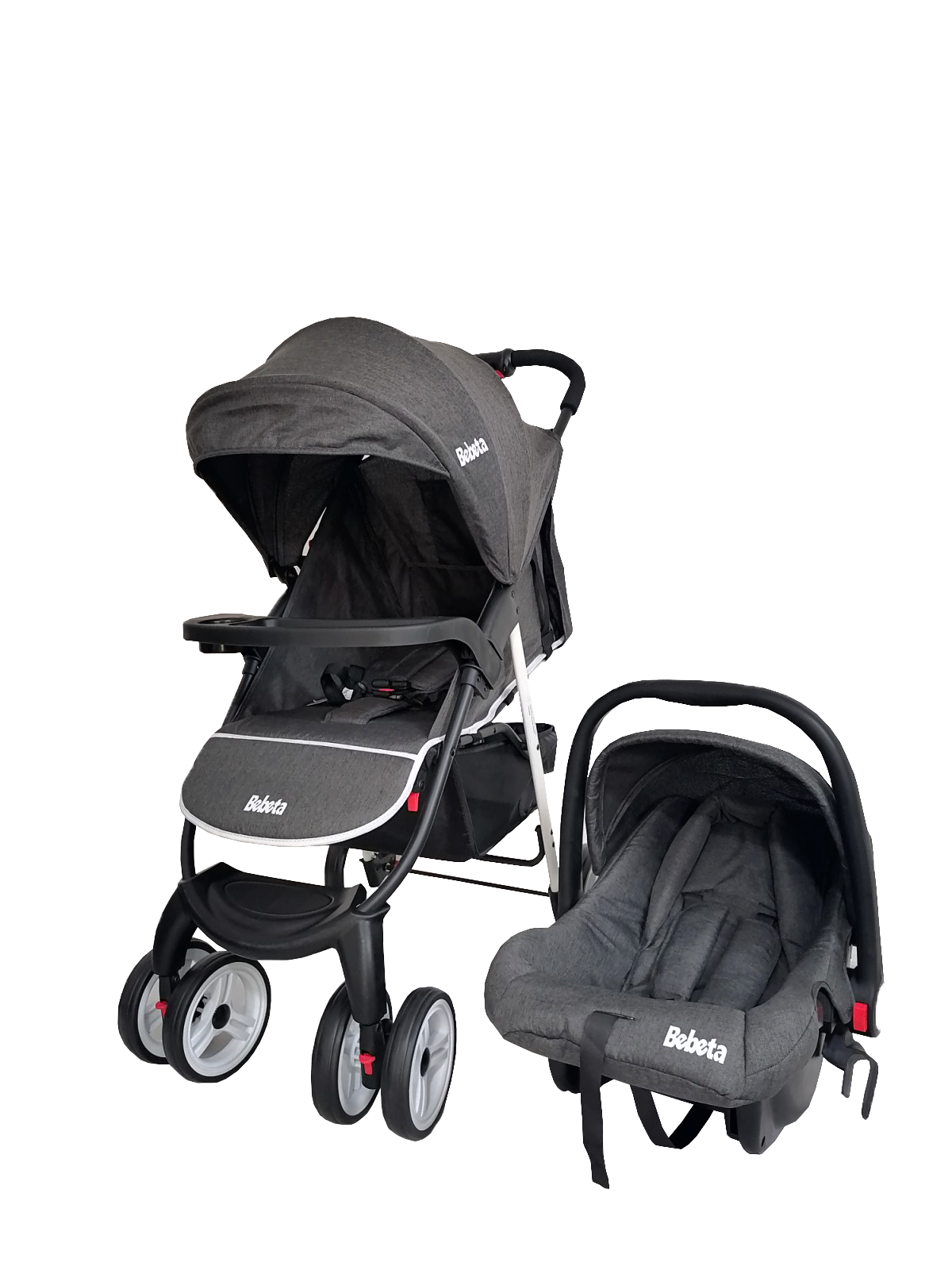 Bebeta Stroller Buggy Type One Hand Fold Belt with Carrier | Shopee ...