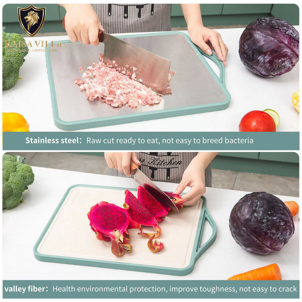 CJ-044 Dual Sided Chopping Board Cutting Board 304 Stainless Steel ...