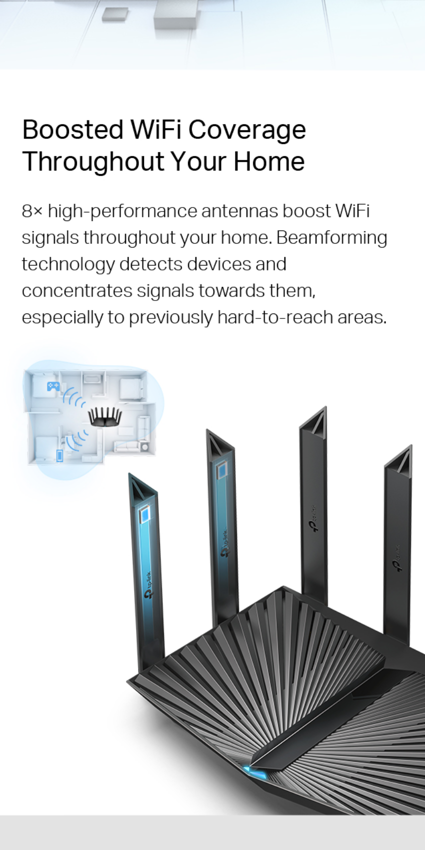 TP-Link | Archer AX80 | Dual-Band | 2.5G Multi-Gigabit Port | AX6000 | 8-Stream | Wi-Fi 6 ...