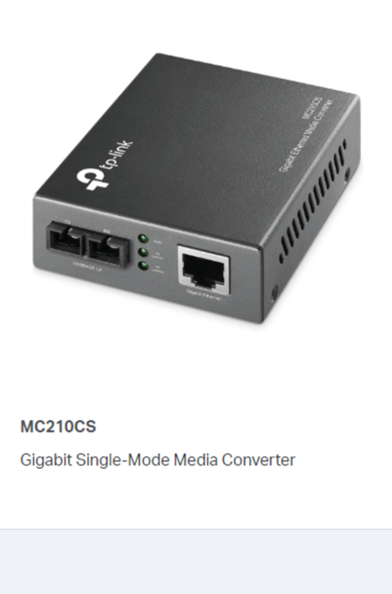 TP-Link | MC210CS | Gigabit | Single-Mode | Media | Converter | Shopee ...