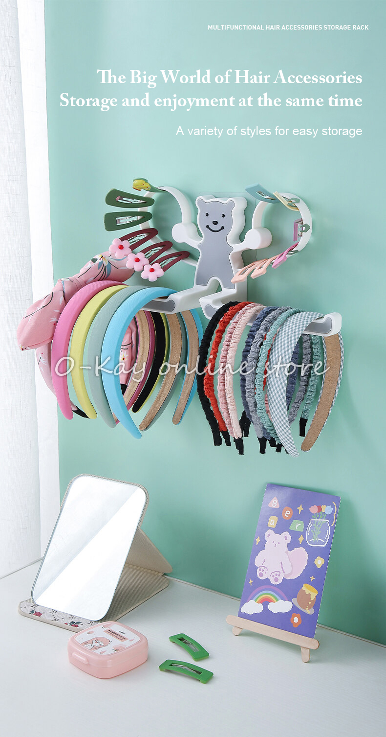 O-KAY Hair Band Storage Rack Hair Accessory Organizer Display Rack with ...