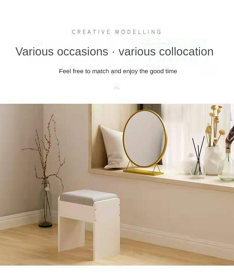 Stool bedroom room dressing table dressing stool net red with a small ...