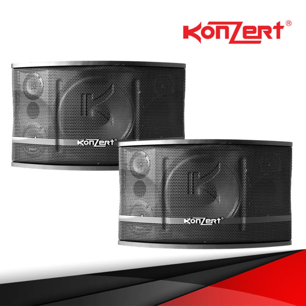 Konzert KS-655MK2 12" 650W 3-Way Bass Reflex Passive Karaoke Speaker ...