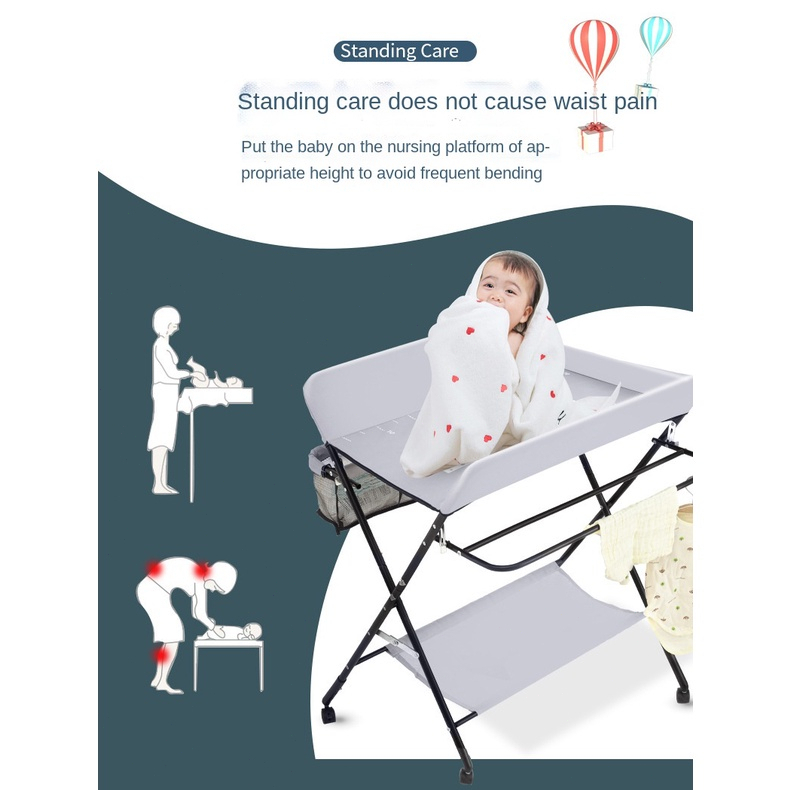 Available Baby Diaper Changing Table Foldable Newborn 0-3 Years Care ...