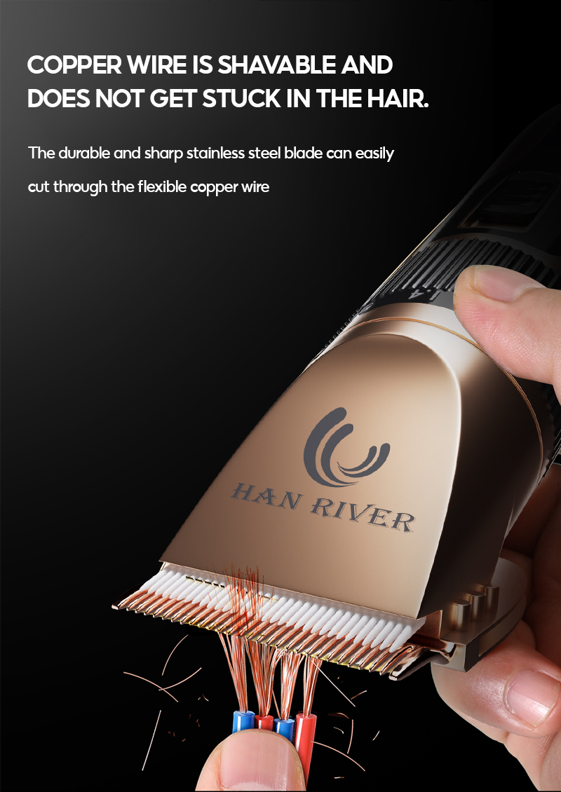 HAN RIVER Razor Hair Cut Cordless Professional Razor USB Rechargeable ...