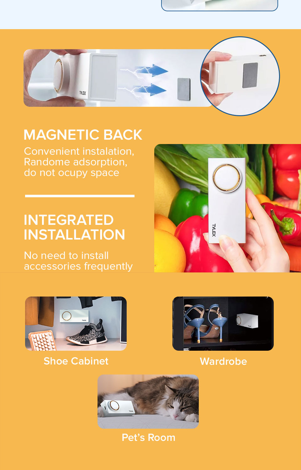 TYLEX XF25 Germicidal Deodorizer Purifier For Food Clothing & Shoebox ...