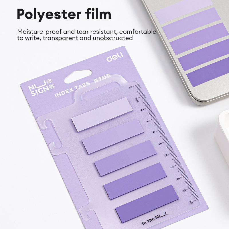 Deli Sticker Notes 100 Sheets Instruction Label Bookmarks Student ...