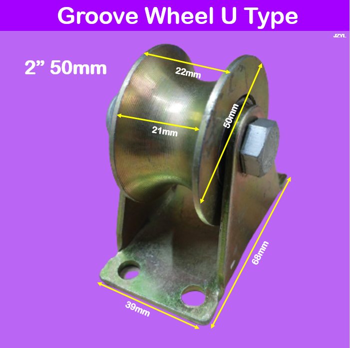 Mago Groove Wheel U Type 2” 50mm, 2.5” 60mm, 3” 80mm, and 4” 100mm ...