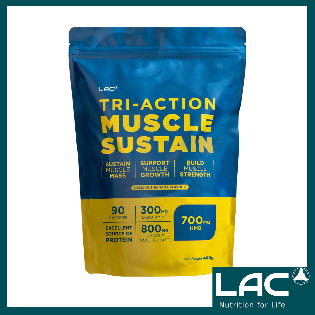 LAC Protein Tri-Action Muscle Sustain 400g (Consume within January 2027 ...