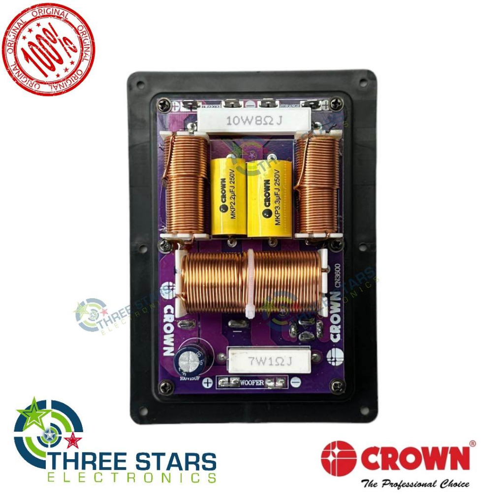 Original 1pc. Crown CN-3600 300W to 600W 3 Way 8 Ohms Crossover Audio ...
