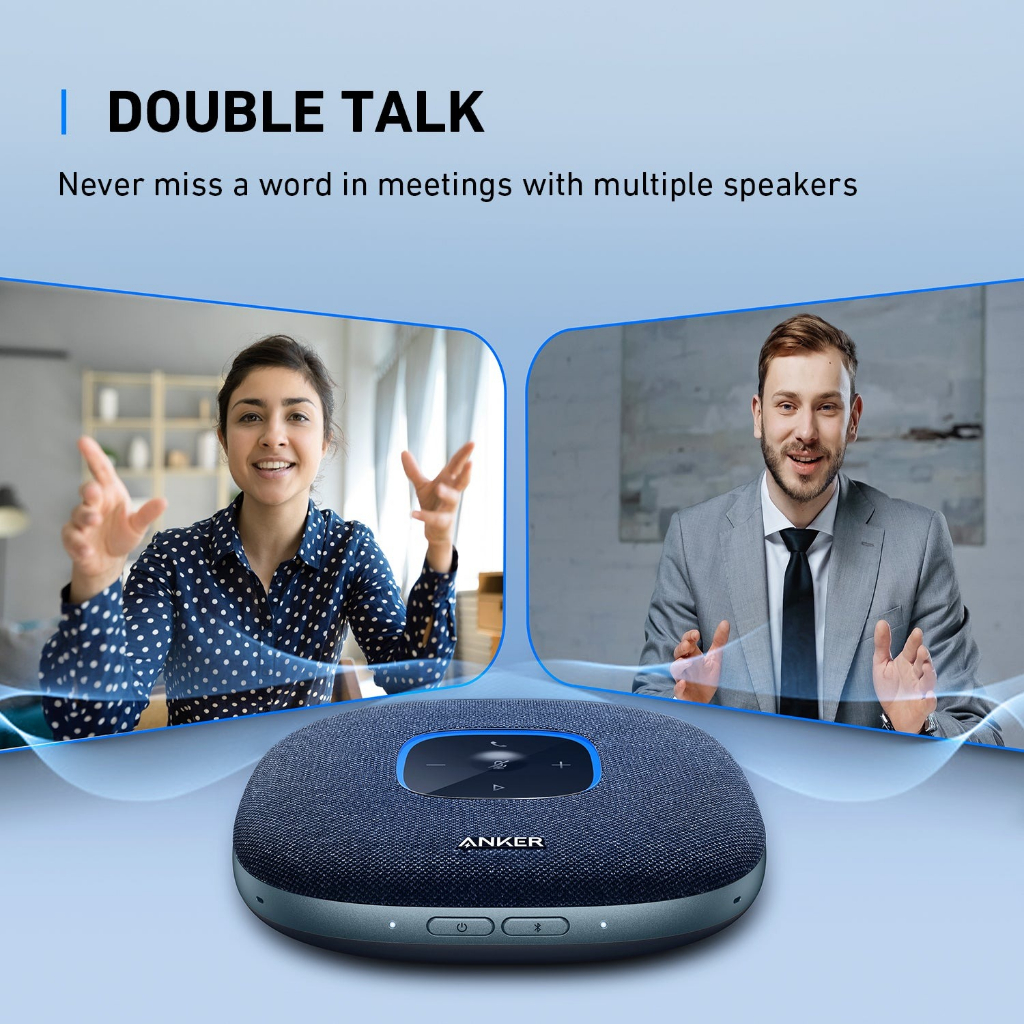 Anker PowerConf S3 Bluetooth Conference Speaker Microphone with 6 Built ...