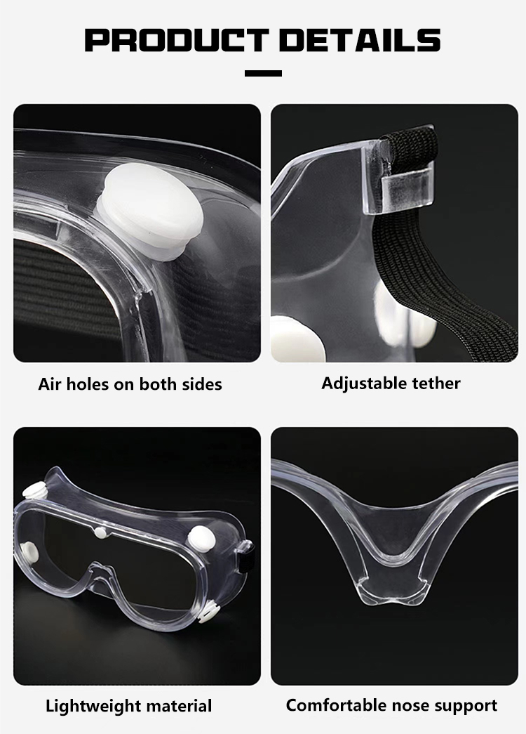 Construction Protection Safety Goggles Adjustable Tightness Outdoor ...