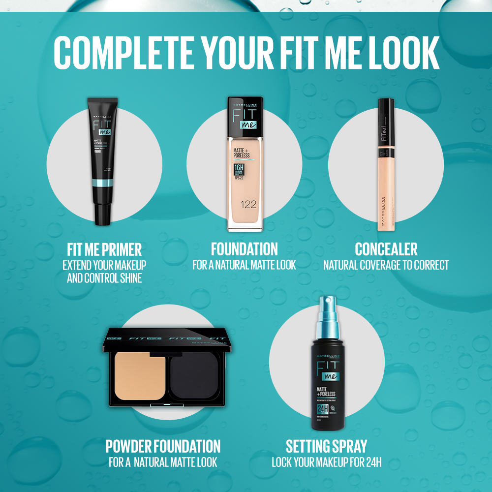 Maybelline Fit Me Setting Spray (60mL) - 24HR Oil Control, Waterproof ...