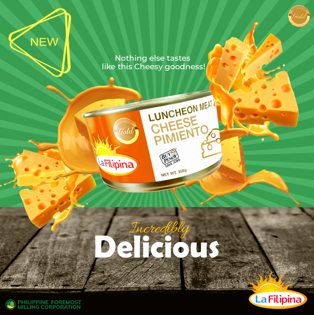 La Filipina Luncheon Meat Gold Cheese Pimiento 350g | Shopee Philippines