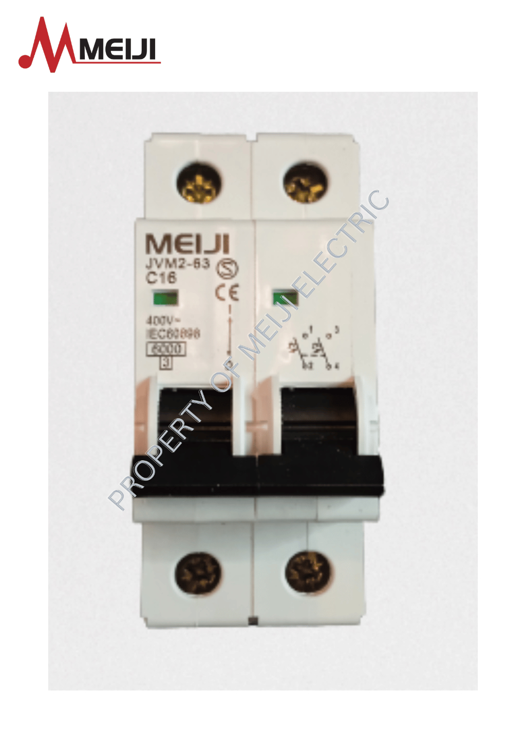 Meiji Miniature Circuit Breaker 2 Pole 16Ampere [JVM2-63-2P-16A ...