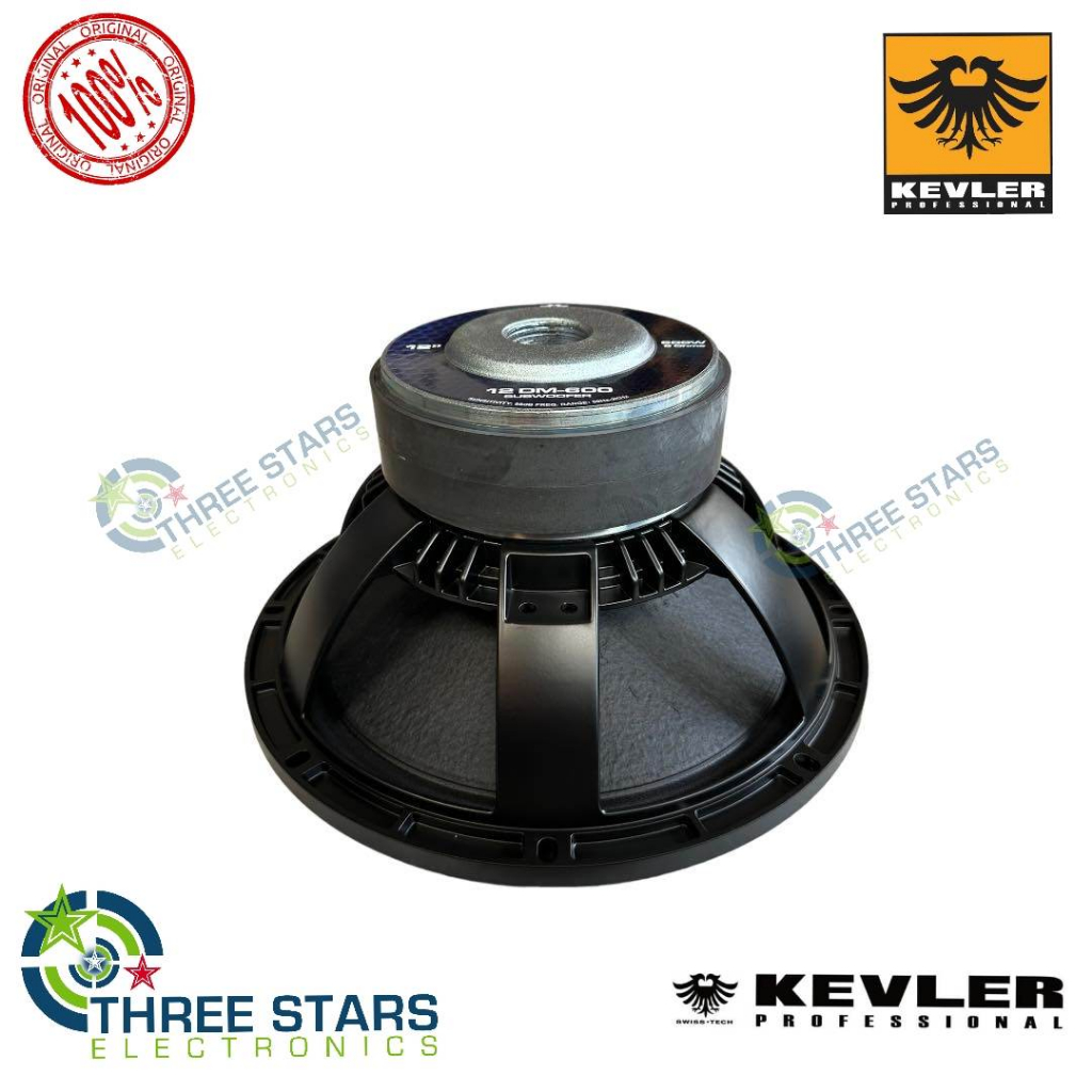 Kevler Professional 1pc. 12 DM 600 12 inch Subwoofer 600 Watts Peak ...