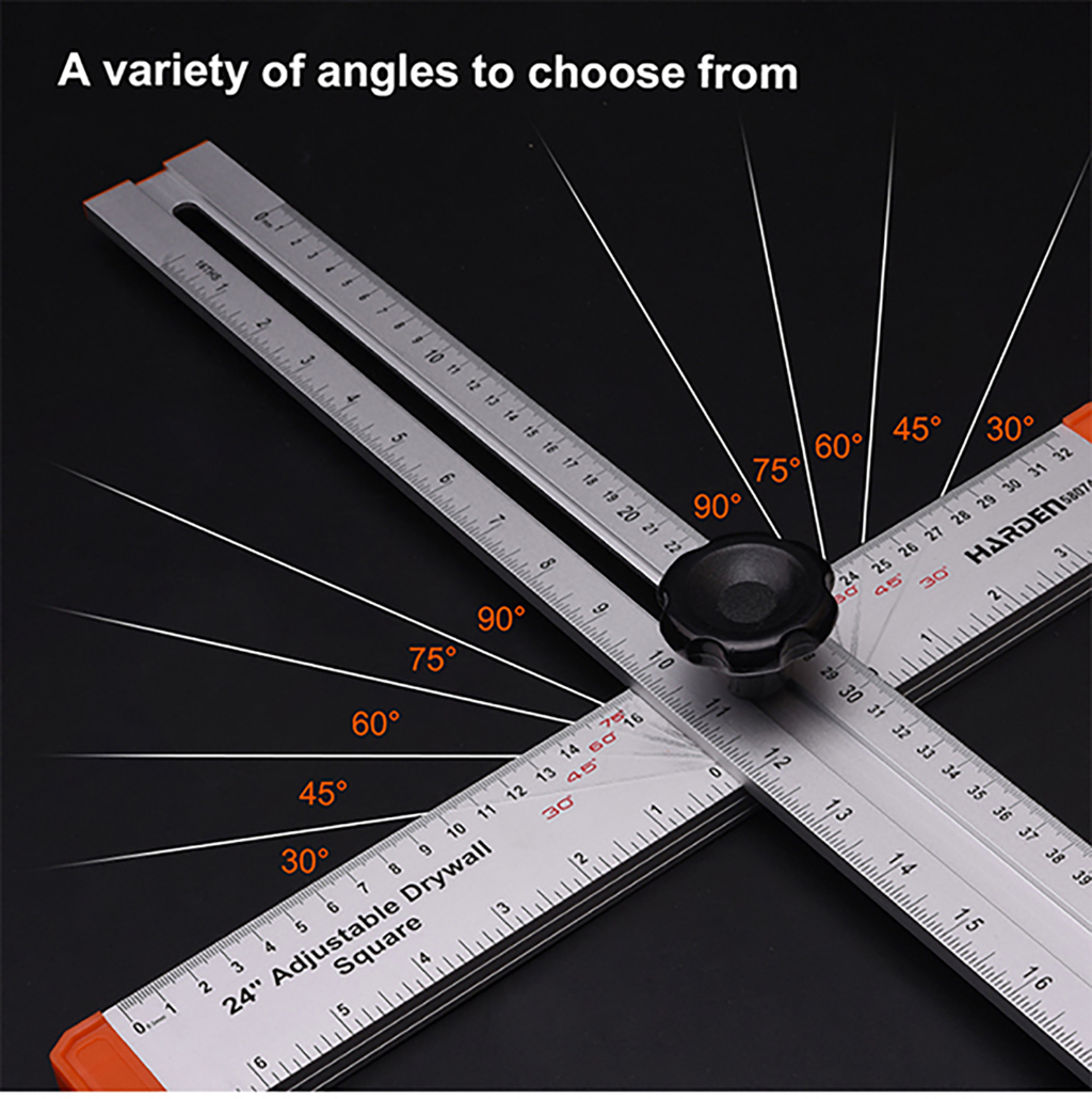 Harden 580746 24" Adjustable T-shaped Square Ruler Size: 600mm(24 ...