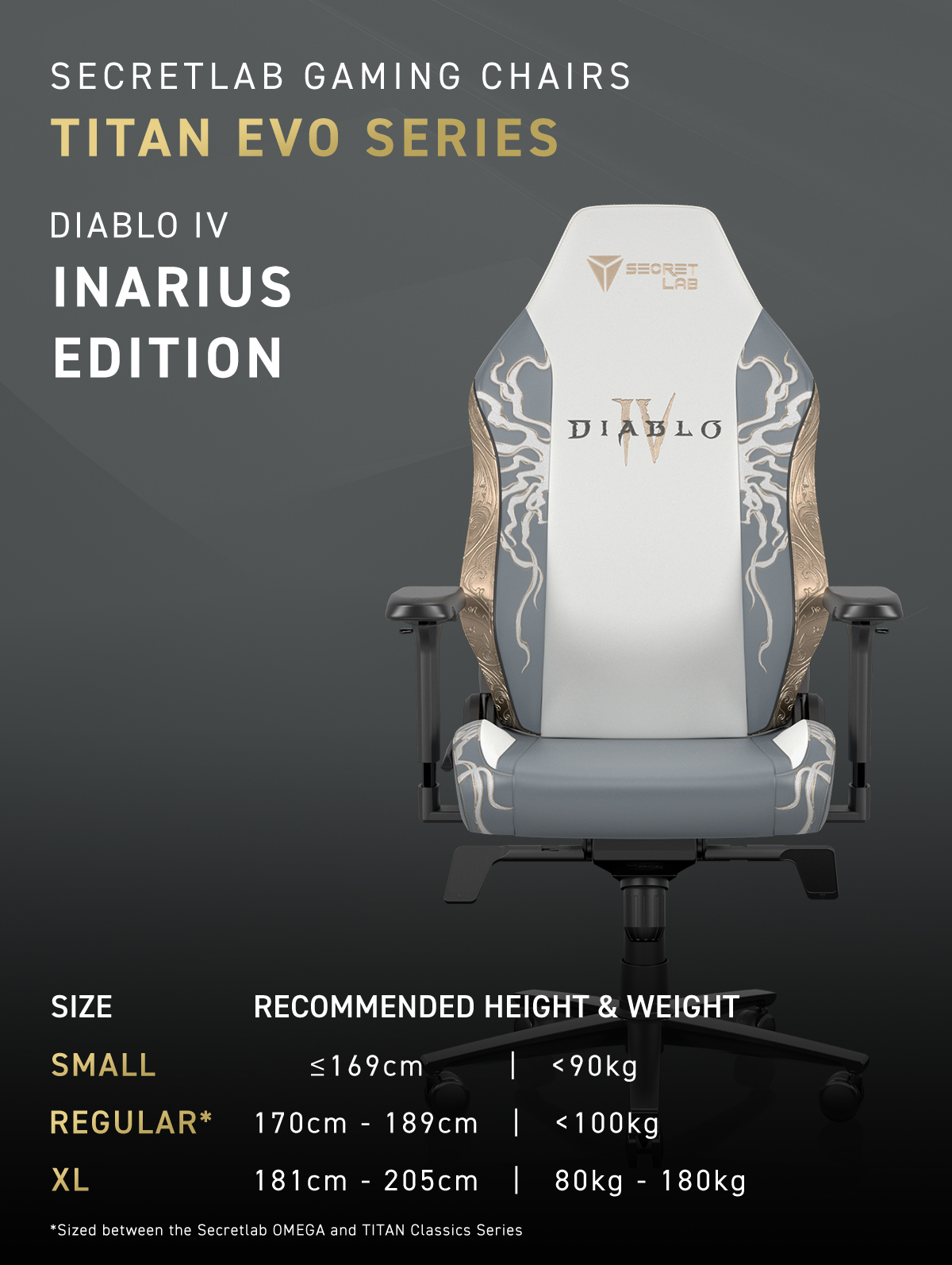Secretlab TITAN Evo Gaming Chair—Diablo IV Inarius Edition (Size R ...