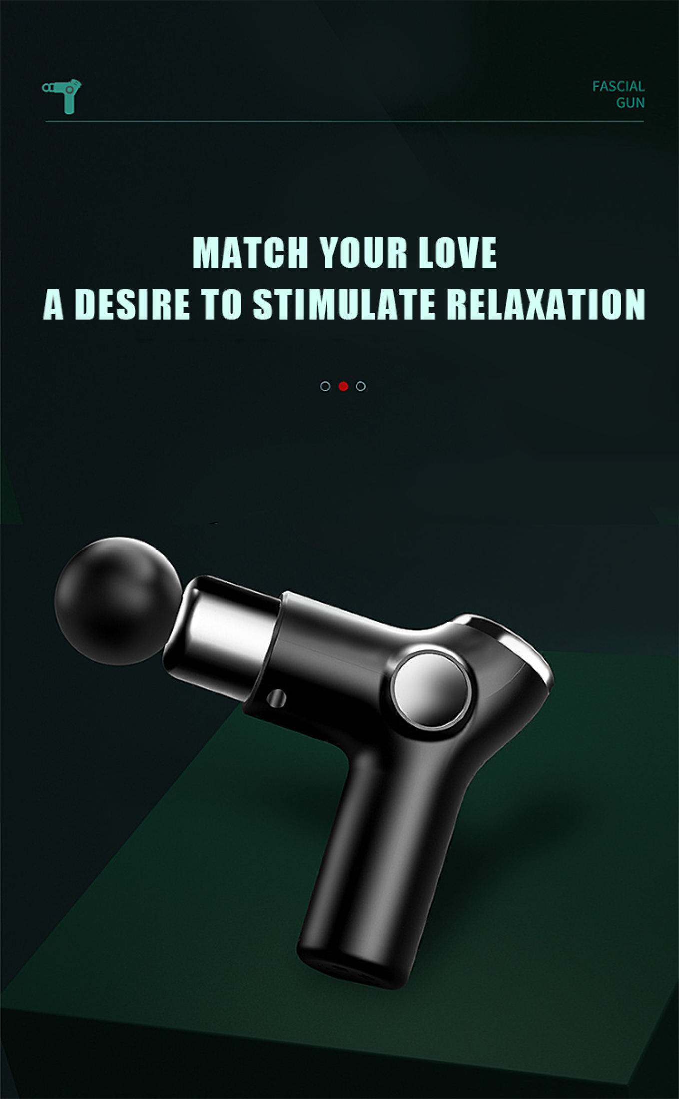 4 Heads Portable Muscle Massage Gun Percussive High Frequency Vibration ...