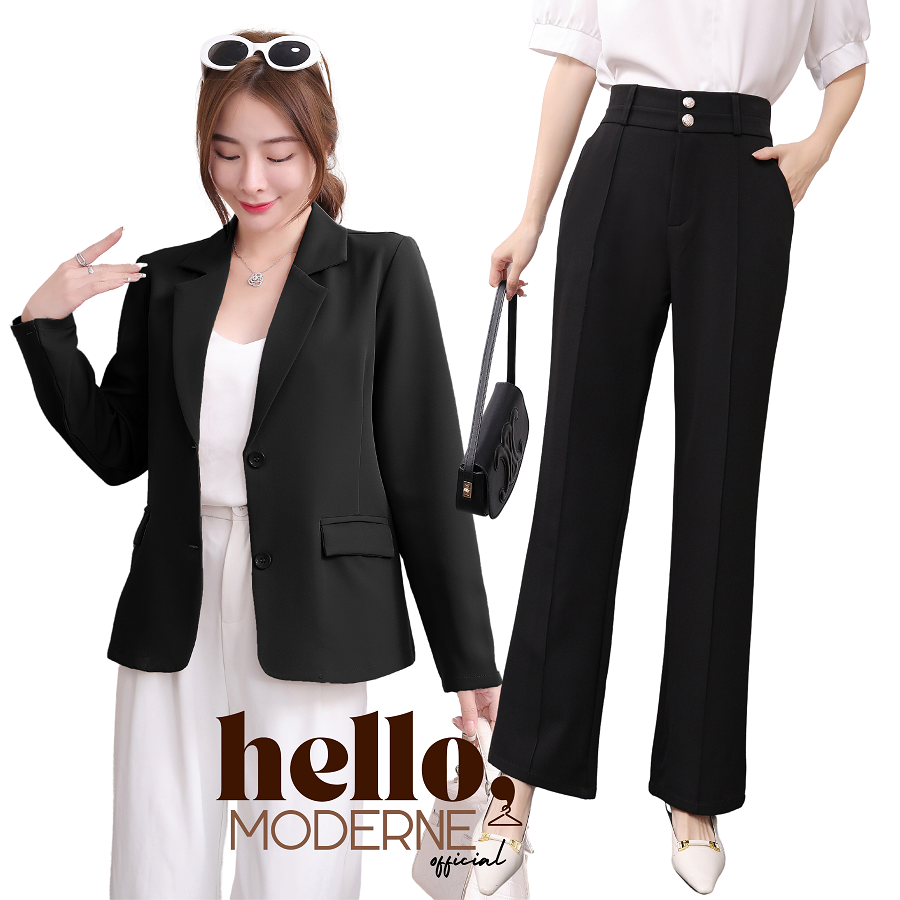 Hello Moderne Terno Long Sleeves Blazer 25-29 Trouser Set Women Terno ...