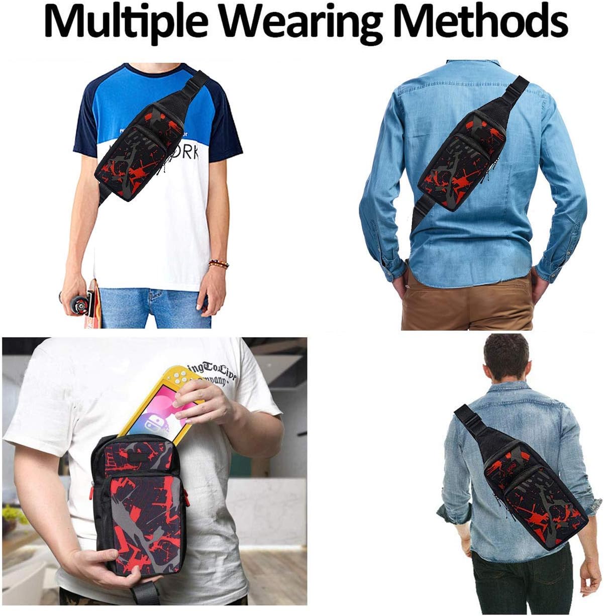 Nintendo Switch, Lite, OLED Super Mario Zelda Crossbody Adventure ...