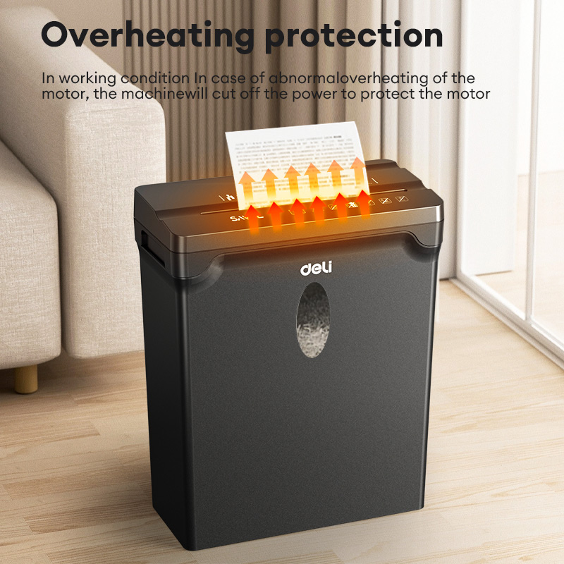 Deli 10L Paper Shredder Automatic Machine 5 Sheets Capacity | Shopee ...