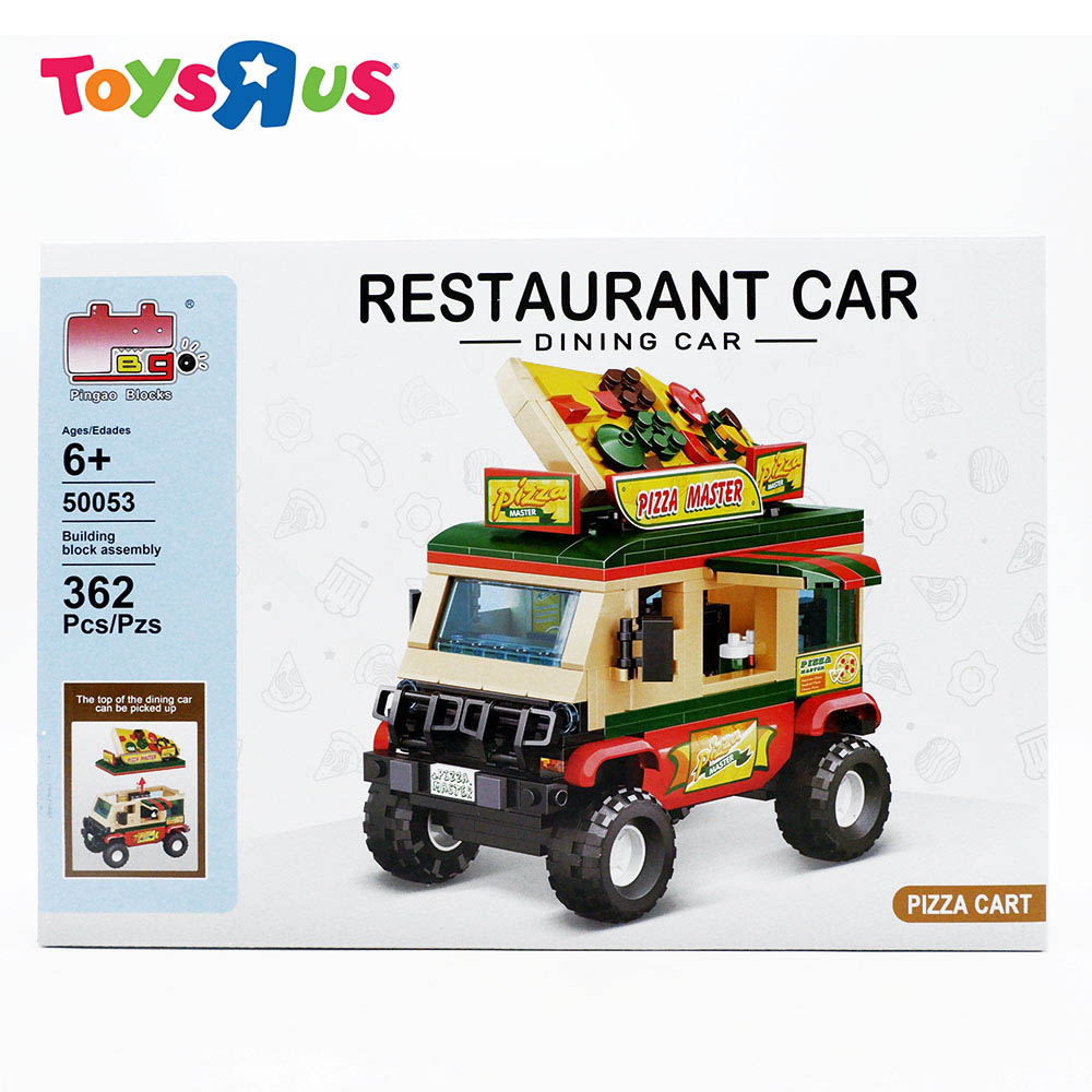 Pingao Building Blocks 50053 Restaurant Car Dining Car (362 Pieces ...