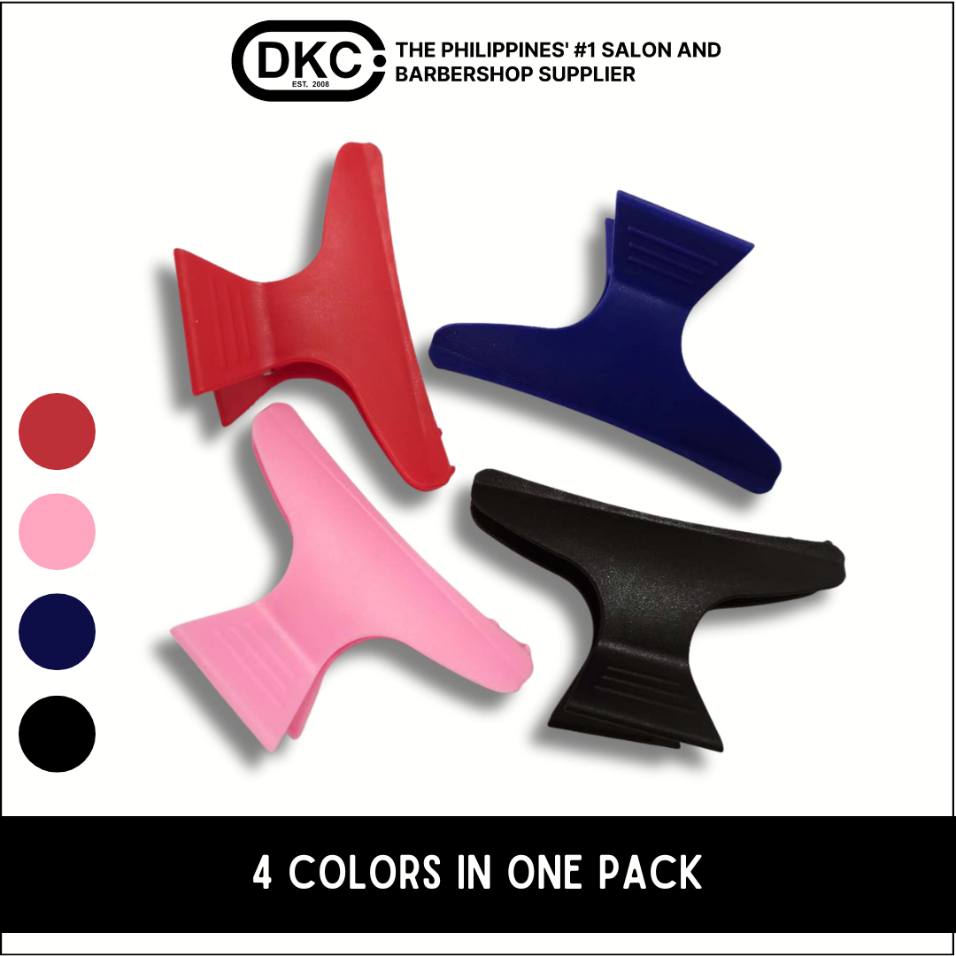 DKC Assorted Color Professional Butterfly Sectioning Styling Hair Clamp ...