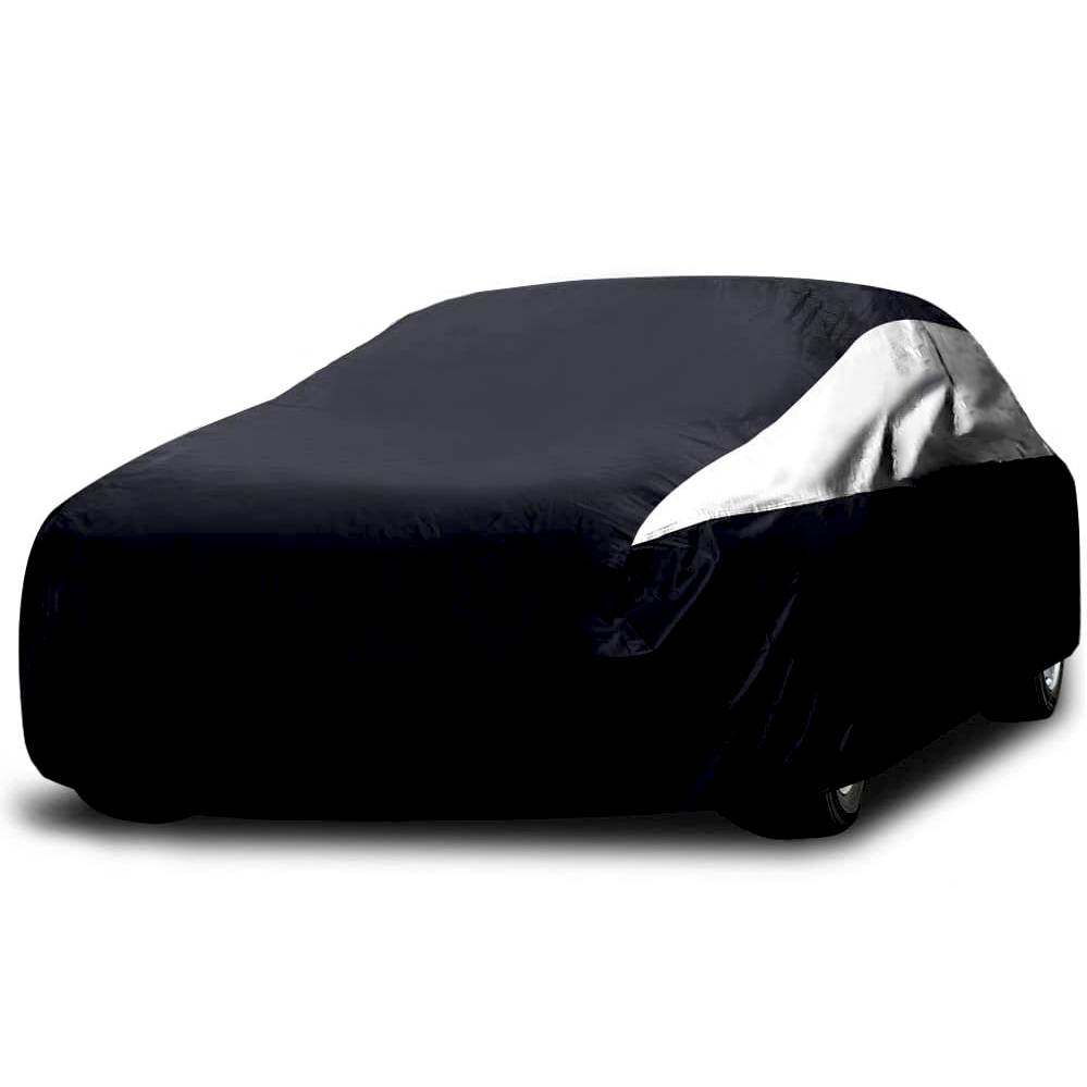 3 Layers Car Cover Waterproof All Weather PVC Cotton Aluminium Anti ...