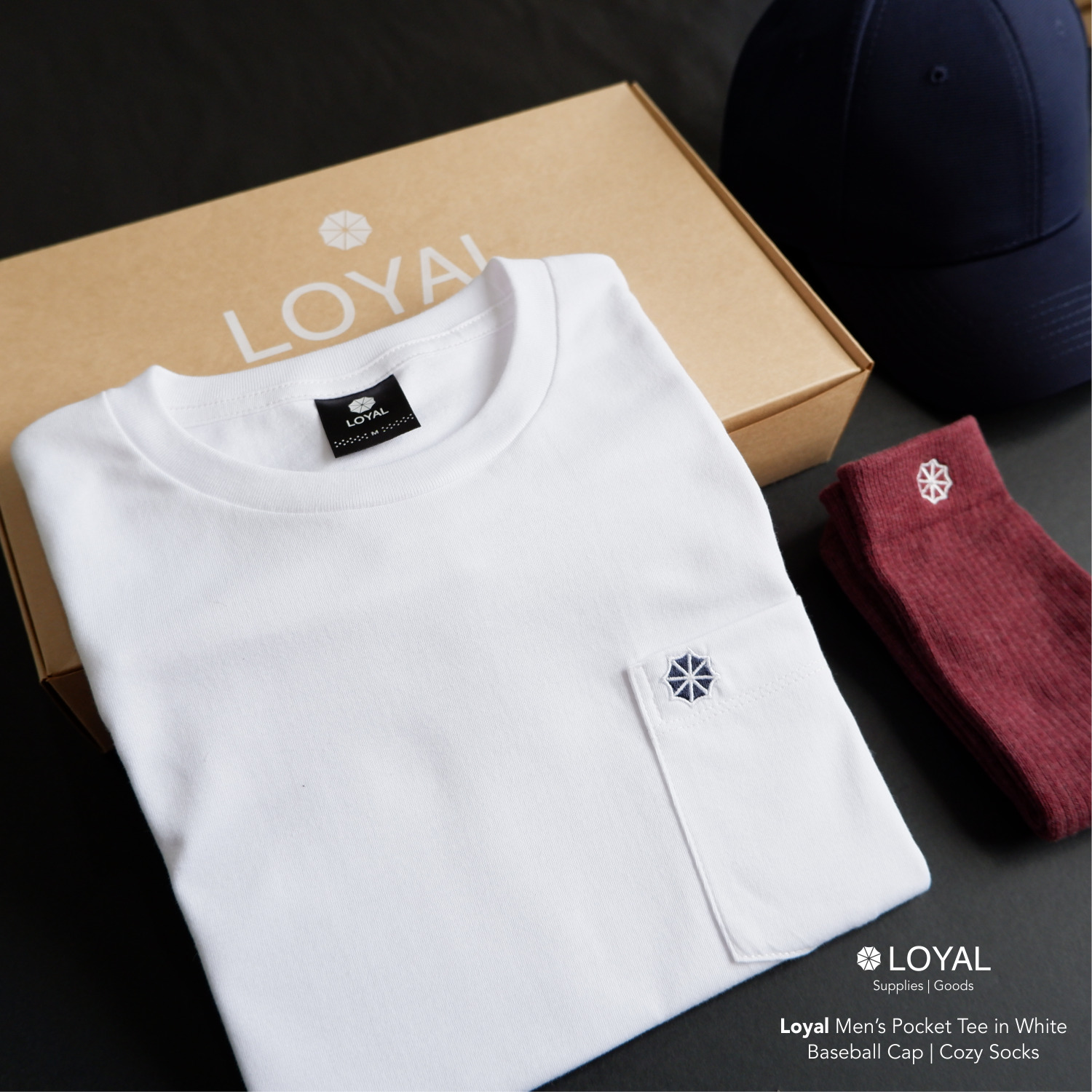 LOYAL Men's Original Pocket Tee in White | Shopee Philippines