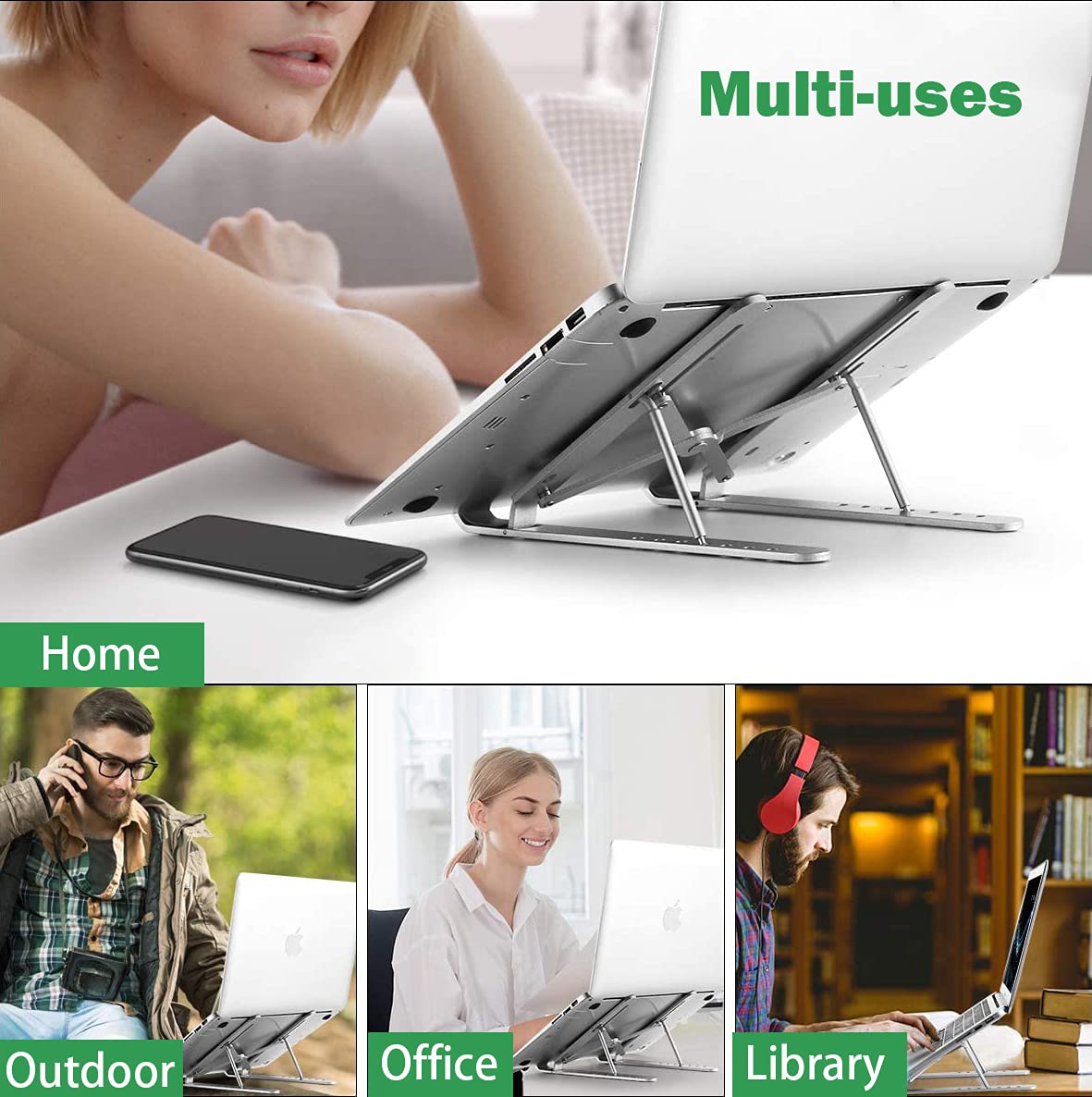Computer Bracket Aluminum Alloy Computer Bracket Adjustable Lifting ...