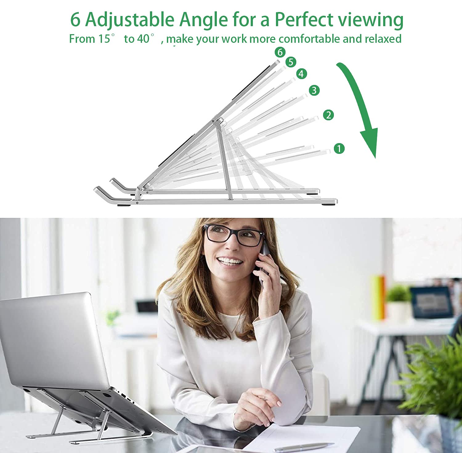 Computer Bracket Aluminum Alloy Computer Bracket Adjustable Lifting ...