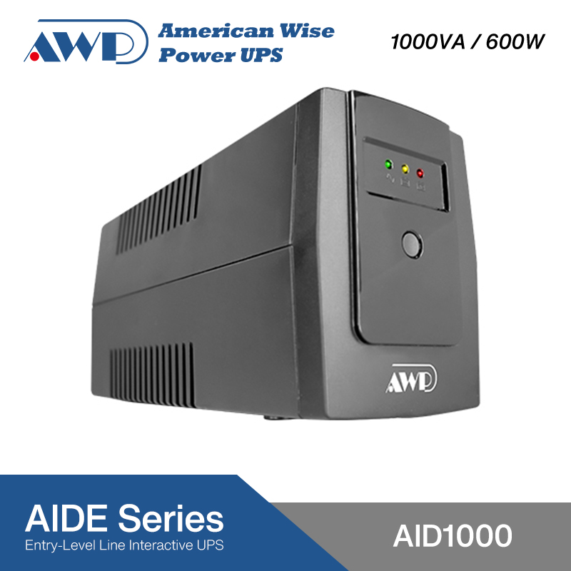 Ipason AWP AID1000 Aide 600W-1000VA UPS with AVR Uninterruptible Power ...