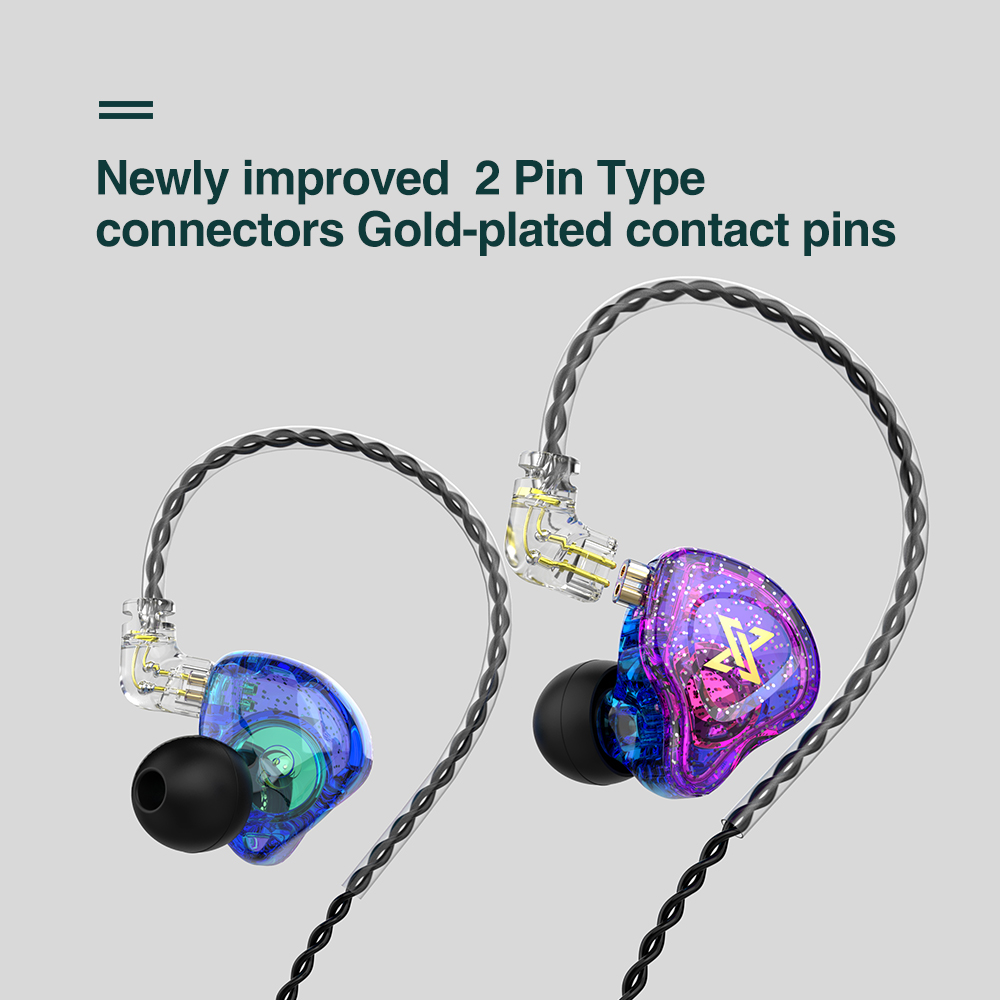 QKZ 1DD HIFI Bass Earphone Sport Noise Cancelling Headset with ...