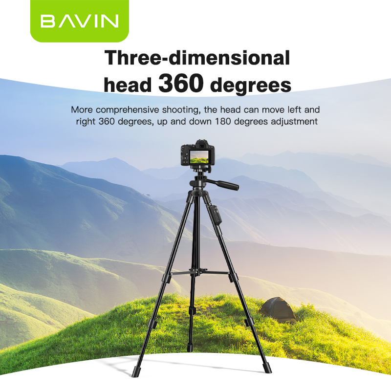 BAVIN DS5208 Professional Tripod Stand Portable Foldable Travel ...