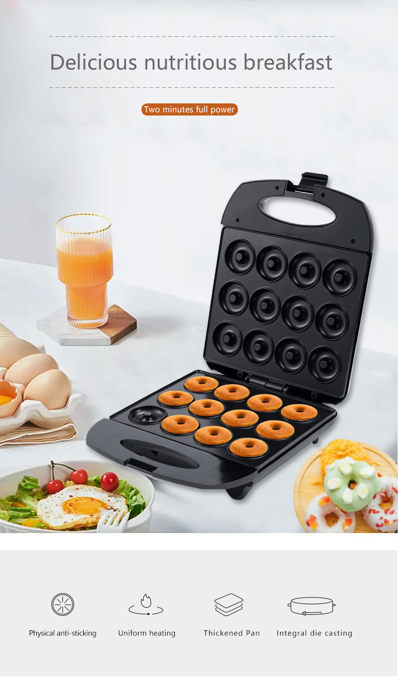 Hoba Donut Maker Machine Double Heating Doughnut Maker Breakfast ...