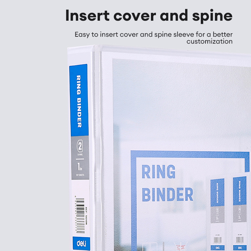 Deli A4 Ring Binder Information Documents Organizer Office Supplies ...