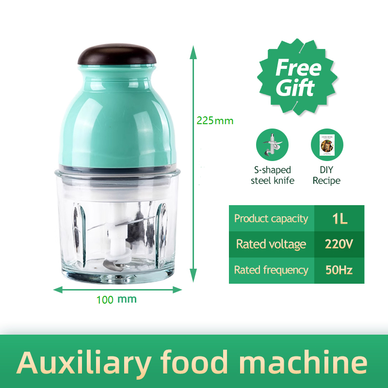 Food Processor 2L Meat Grinder Stainless Steel Cooking Machine Multi ...
