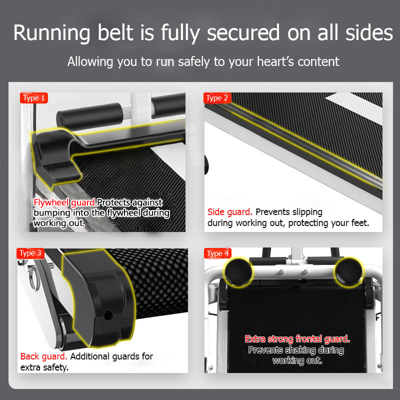 JF Treadmill Multifunctional Manual Treadmill Foldable Walking Machine ...