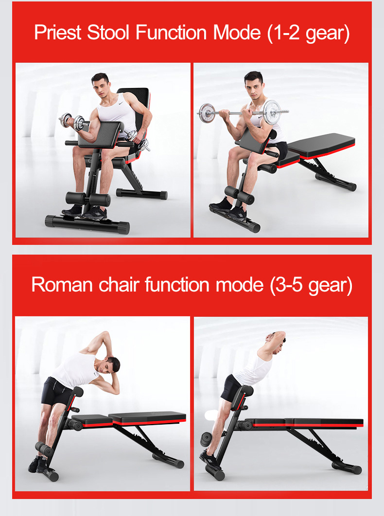 #COD Adjustable Bench Press Chair Dumbbell Bench Gym Bench Sit-up bench ...