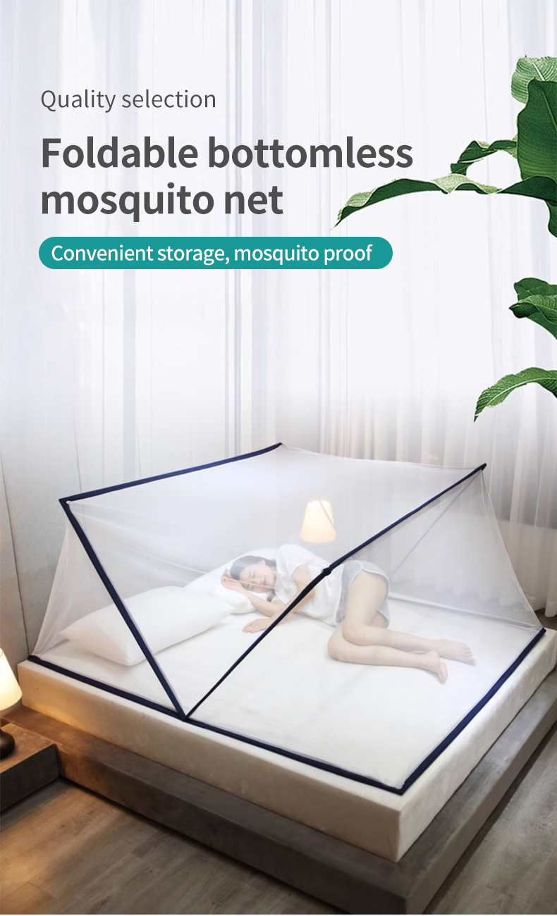 AIODIY Foldable Mosquito Net 2*2M Queen Bed Size Mosquito Nets Decor ...