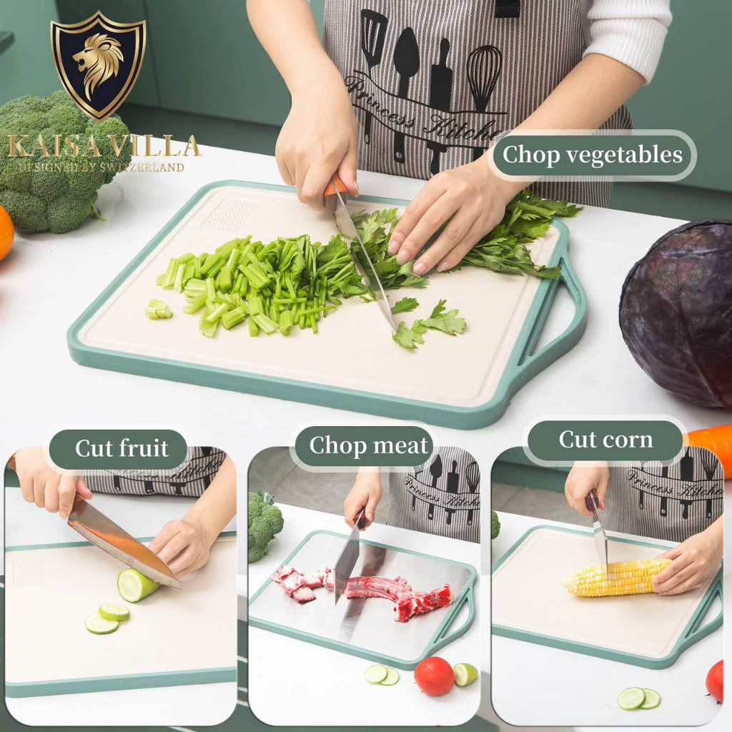CJ-044 Dual Sided Chopping Board Cutting Board 304 Stainless Steel ...