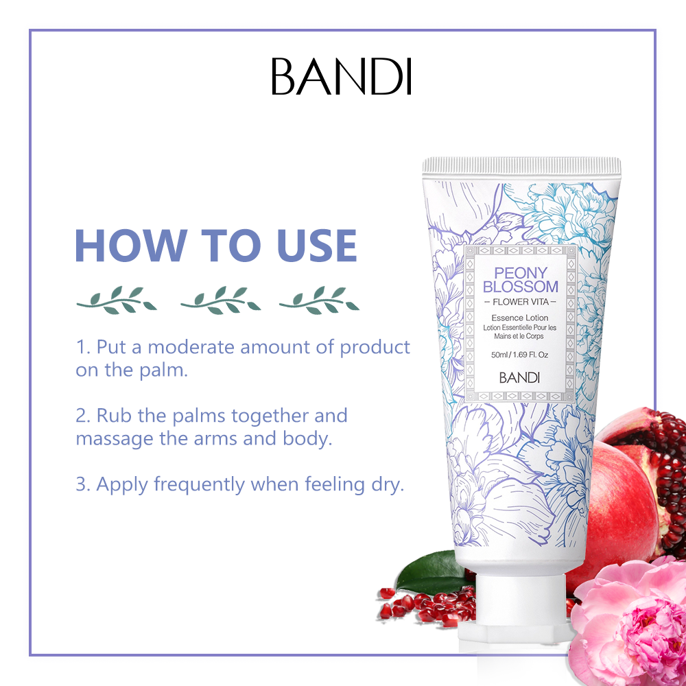 BANDI Flower Vita Essence Lotion 'Peony Blossom' 50mL | Shopee Philippines