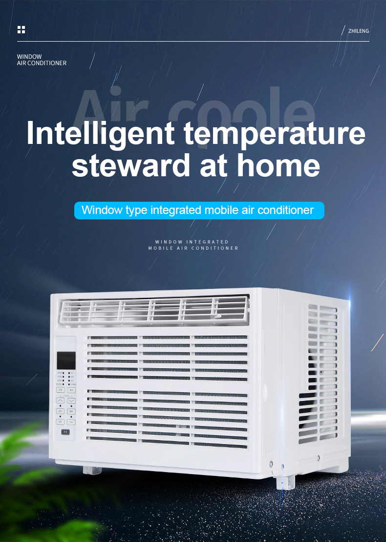 COD 1.0HP inverter level window air conditioner integrated air ...